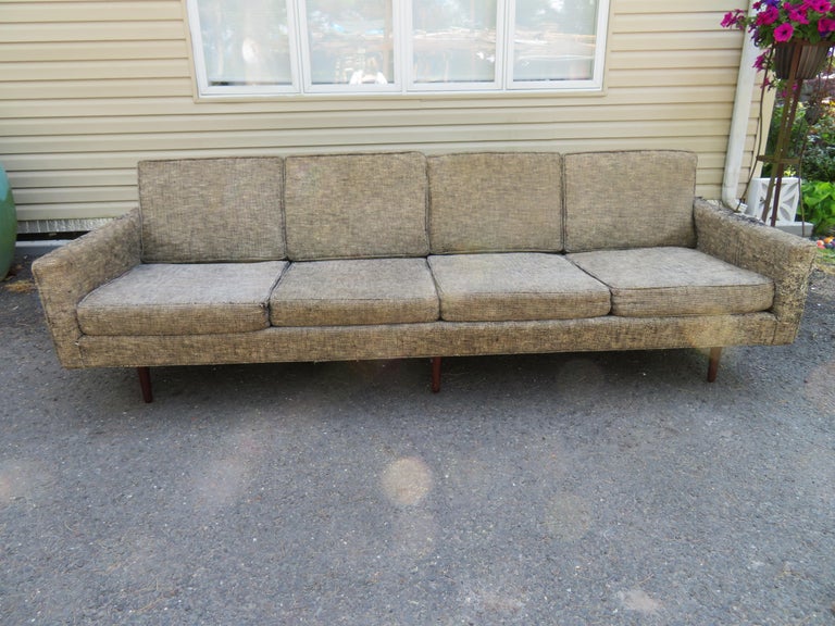 Early Four Seater Sofa Designed by Milo Baughman for James, Inc. Mid ...