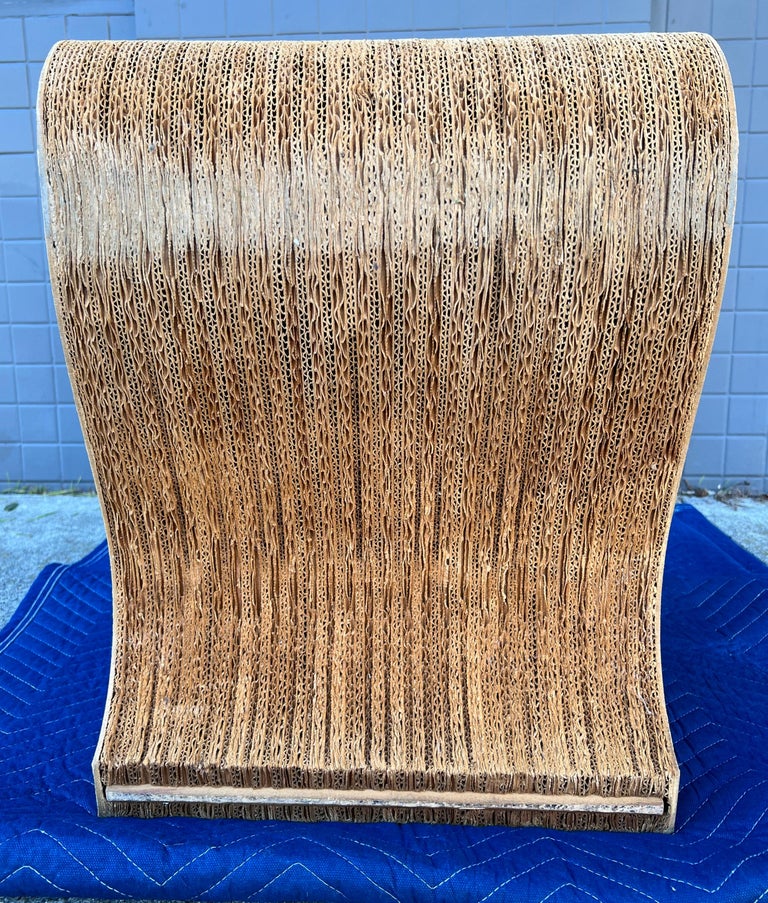 Early Frank Gehry Easy Edges Wiggle Side Chair, 1972 at 1stDibs