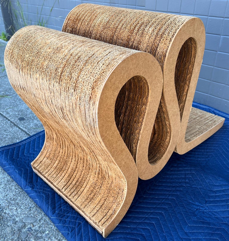 Early Frank Gehry Easy Edges Wiggle Side Chair, 1972 at 1stDibs
