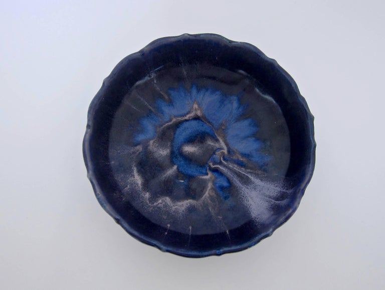 Early Fulper Art Pottery Bowl with Flambe Glaze at 1stDibs