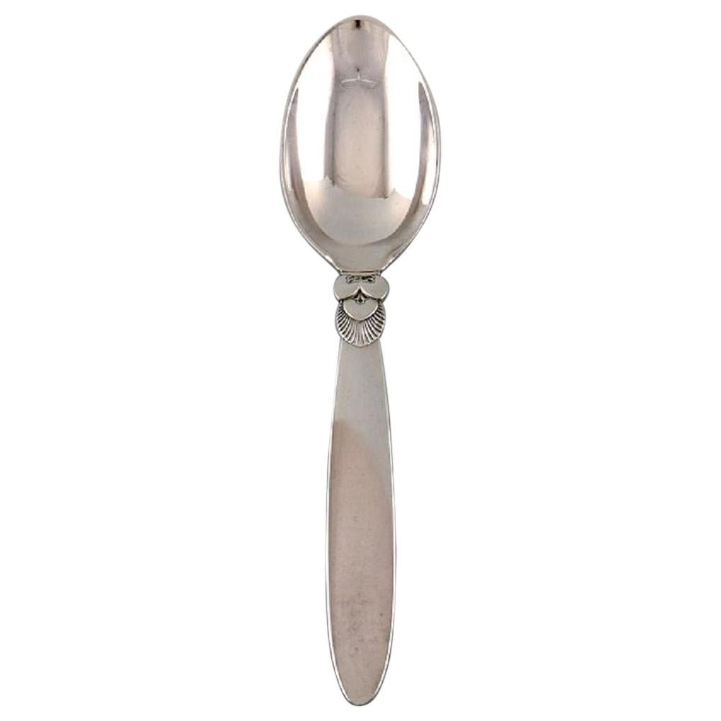 Set of Six Georg Jensen "Acorn" Large Teaspoons, Sterling Silver Dated ...