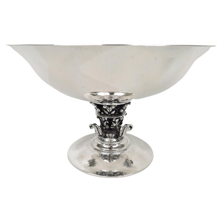 Early Georg Jensen Danish Modern Silver Compote For Sale at 1stDibs