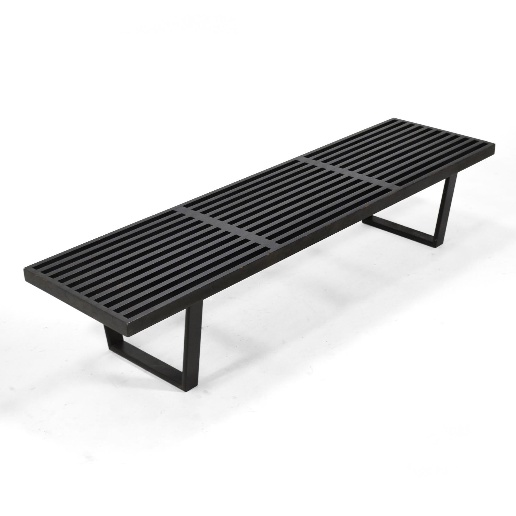 Early George Nelson Slat Platform Bench/ Table by Herman Miller at 1stDibs