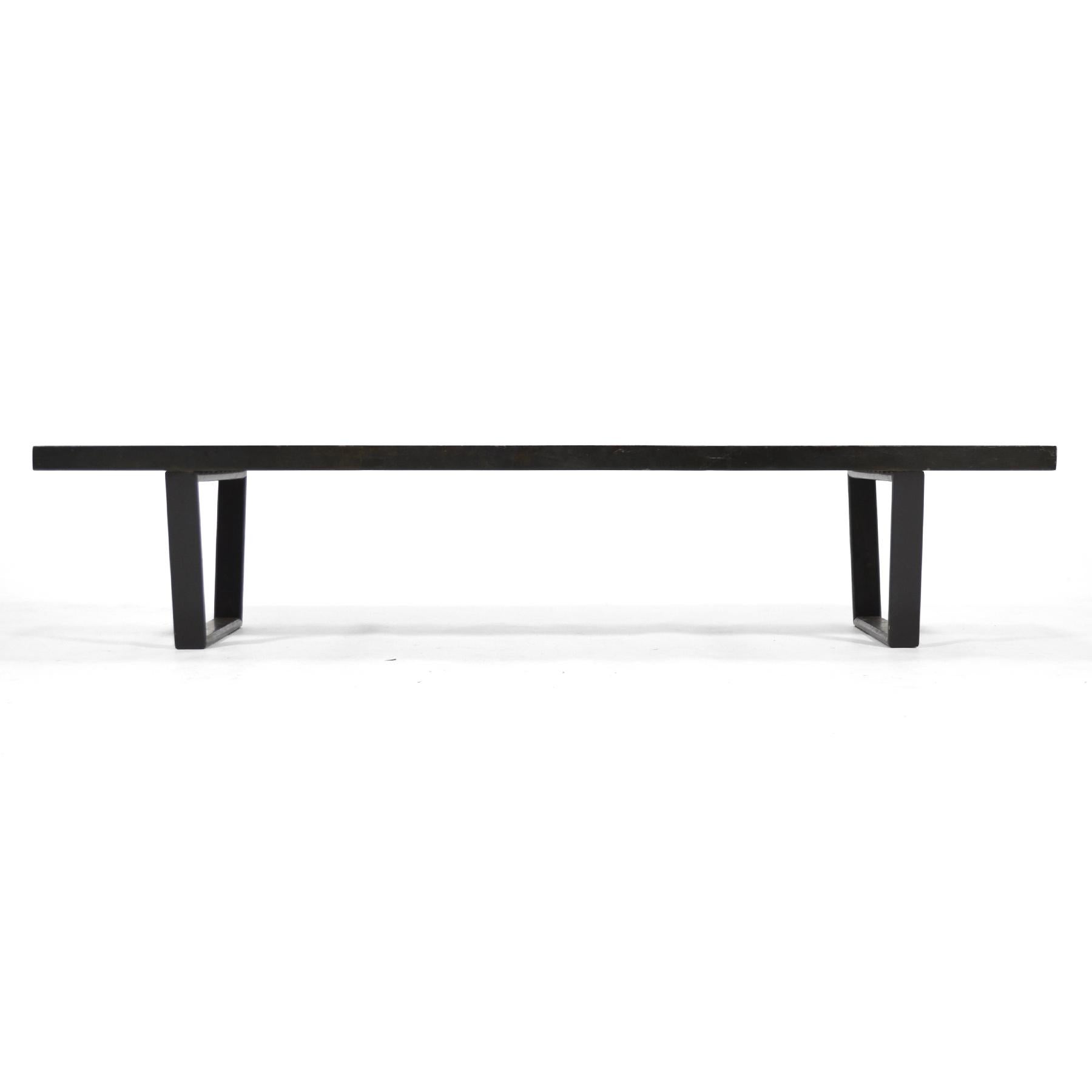 Early George Nelson Slat Platform Bench/ Table by Herman Miller at 1stDibs