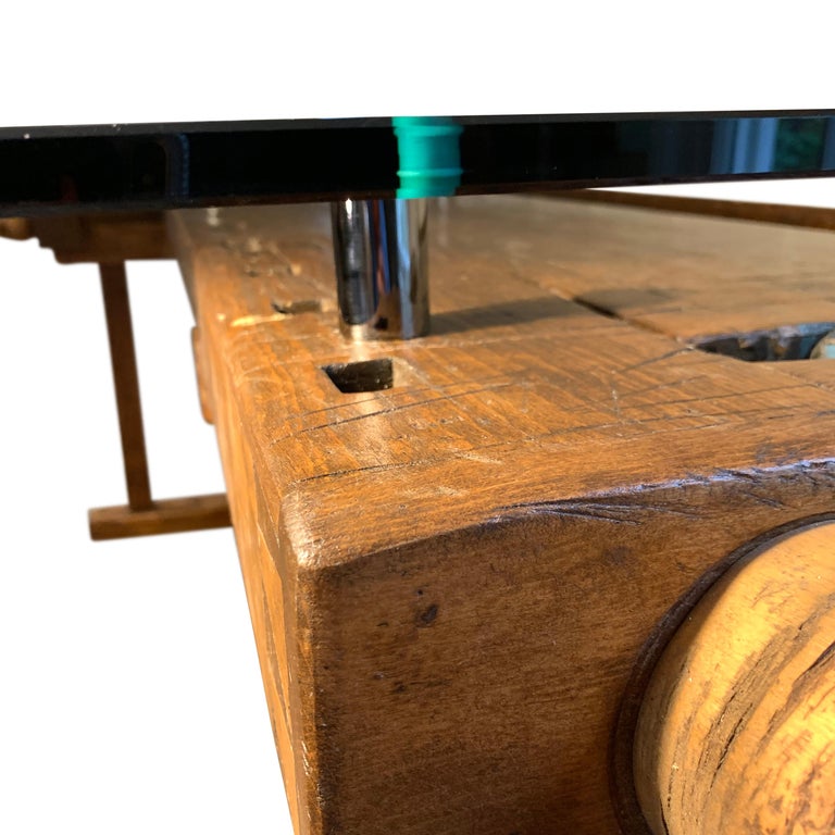 Early German Carpenter's And Joiner's Workbench with Chrome Standoff ...