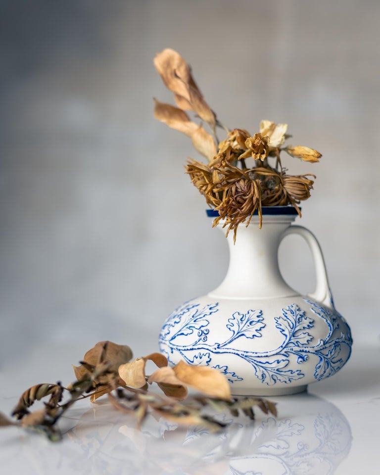 Early Grainger Worcester Porcelain Blue and White Vase For Sale at 1stDibs