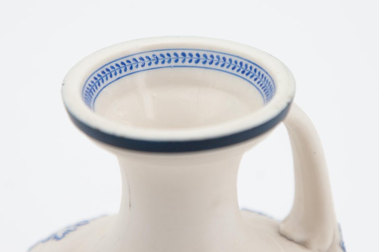 Early Grainger Worcester Porcelain Blue and White Vase For Sale at 1stDibs