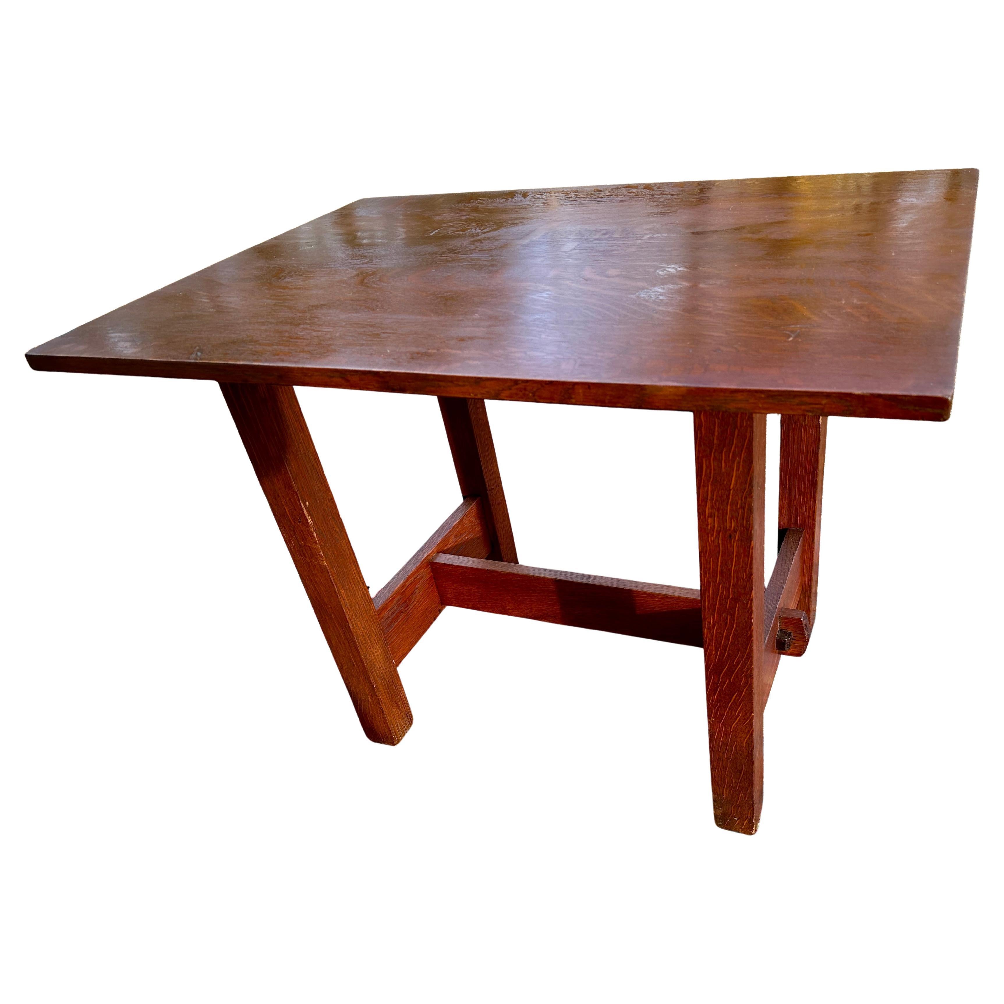 SUPERB Antique GUSTAV STICKLEY Table circa 1907 - W7021 For Sale at 1stDibs