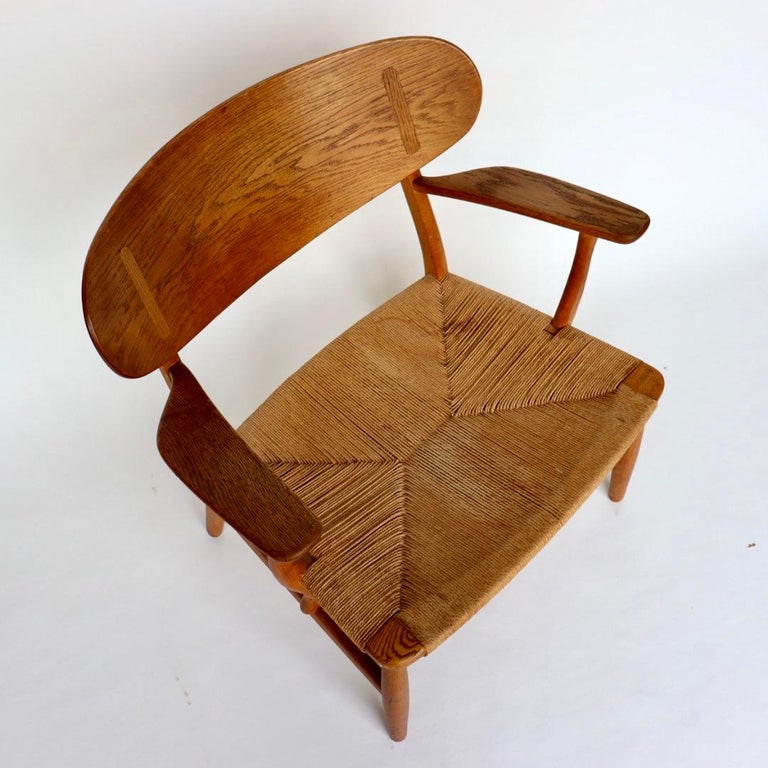 Early Hans Wegner Ch 22 Chair for Carl Hansen and Son at 1stDibs