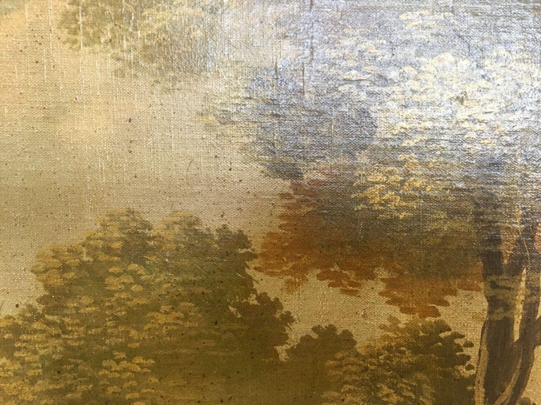 Early Landscape in Carved Boiserie Frame at 1stDibs