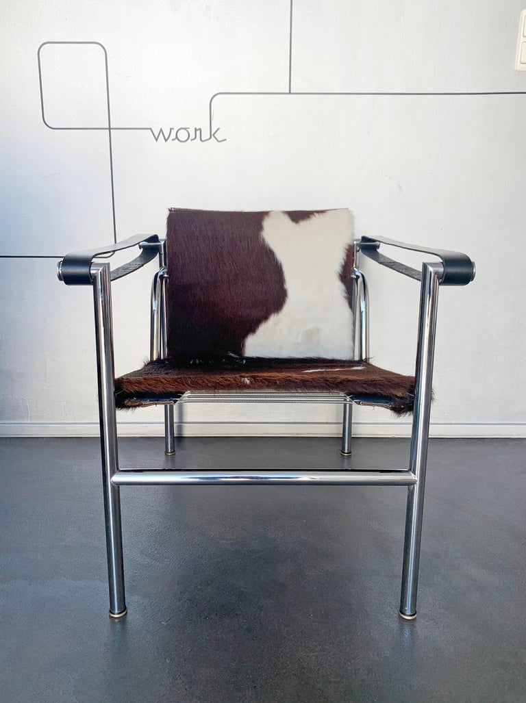 Early LC1 Chair by Le Corbusier, Jeanneret and Perriand, Cassina, 1960s ...