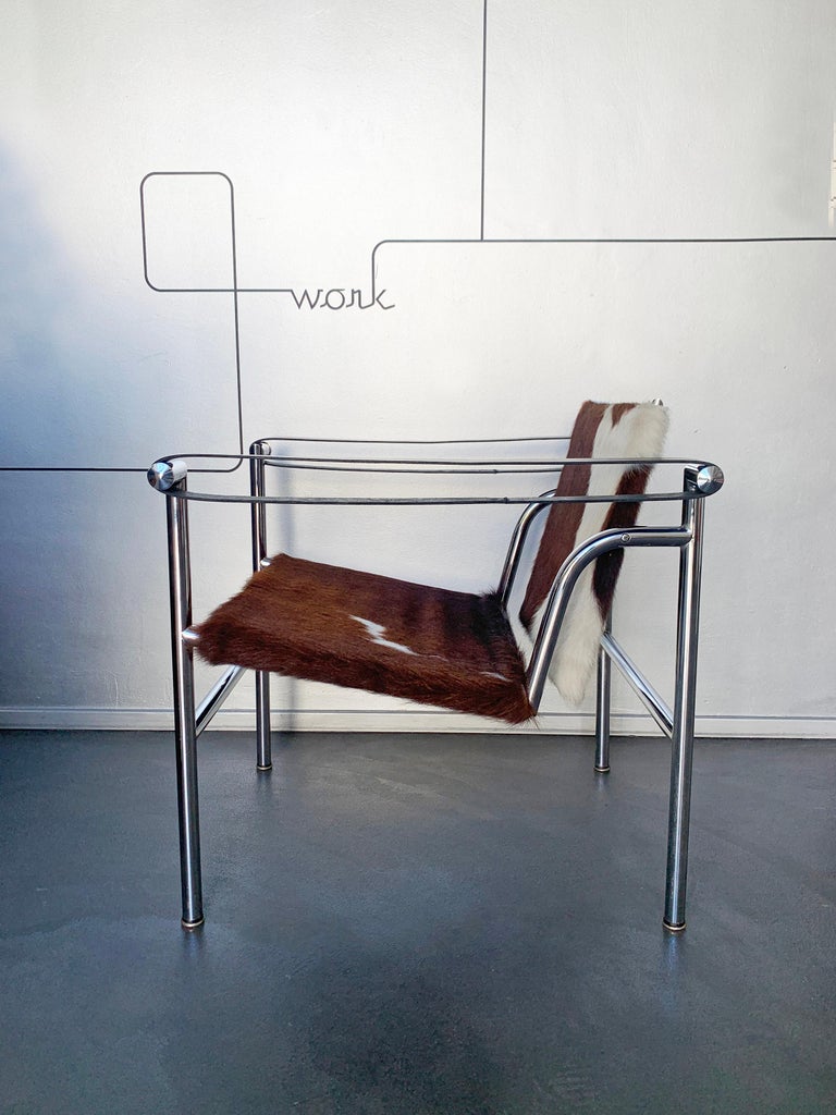 Early LC1 Chair by Le Corbusier, Jeanneret and Perriand, Cassina, 1960s ...