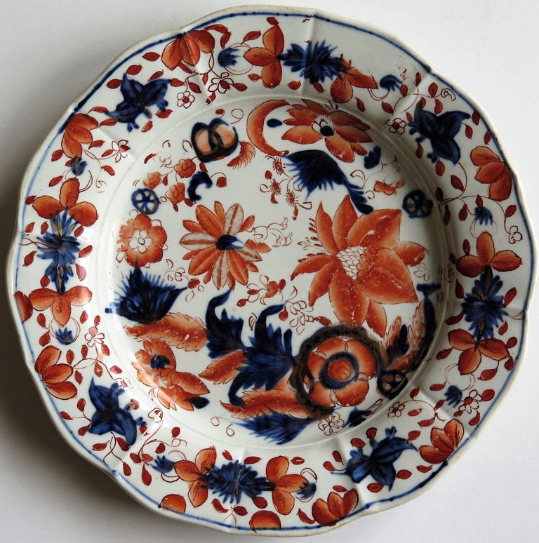 Early Mason's Ironstone Dish or Plate Flowers and Wheels Rare Pattern ...