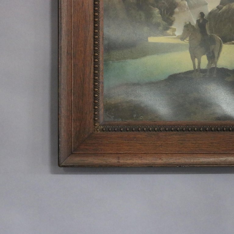 Early Maxfield Parrish Print, Aucassin Seeks for Nicolette, Romance at ...