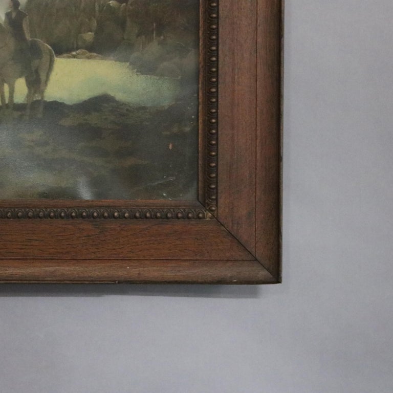 Early Maxfield Parrish Print, Aucassin Seeks for Nicolette, Romance at ...