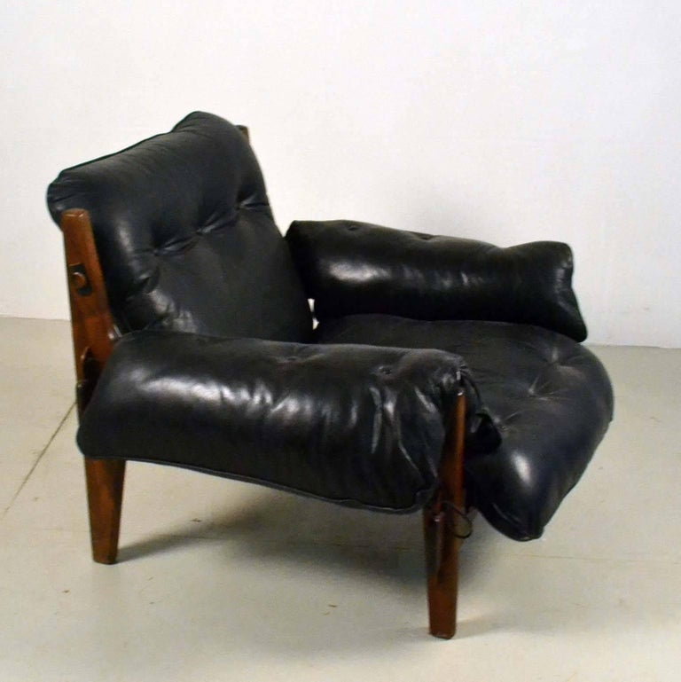 Early Mischievous / Mole Chair by Brazilian Sergio Rodrigues in Black ...