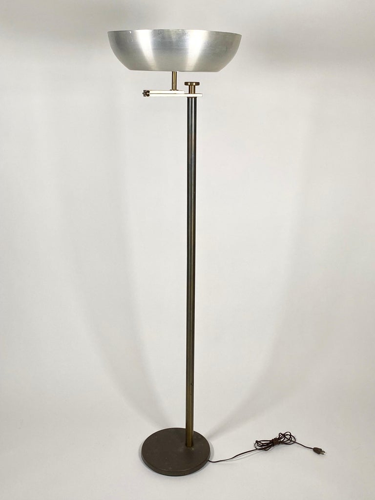 Early Modernist Design by Kurt Versen "Flip" Floor Lamp For Sale at 1stDibs