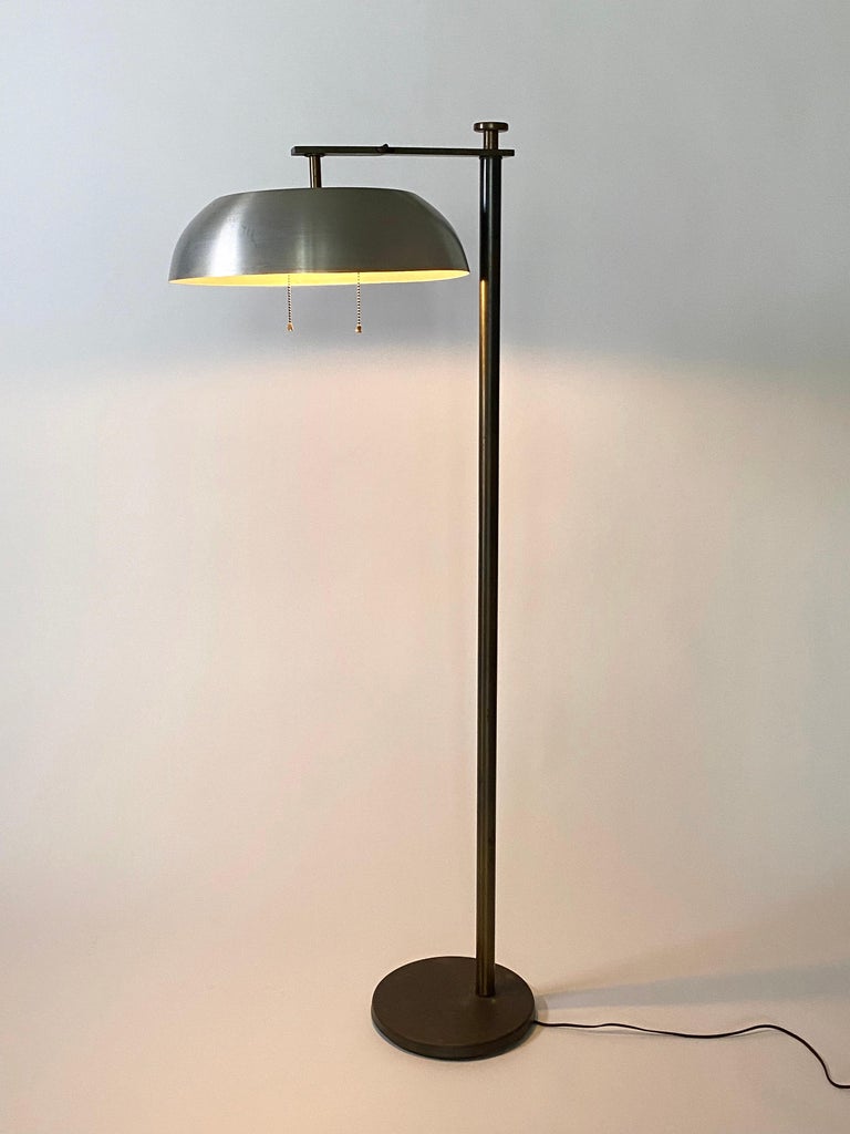 Early Modernist Design by Kurt Versen "Flip" Floor Lamp For Sale at 1stDibs
