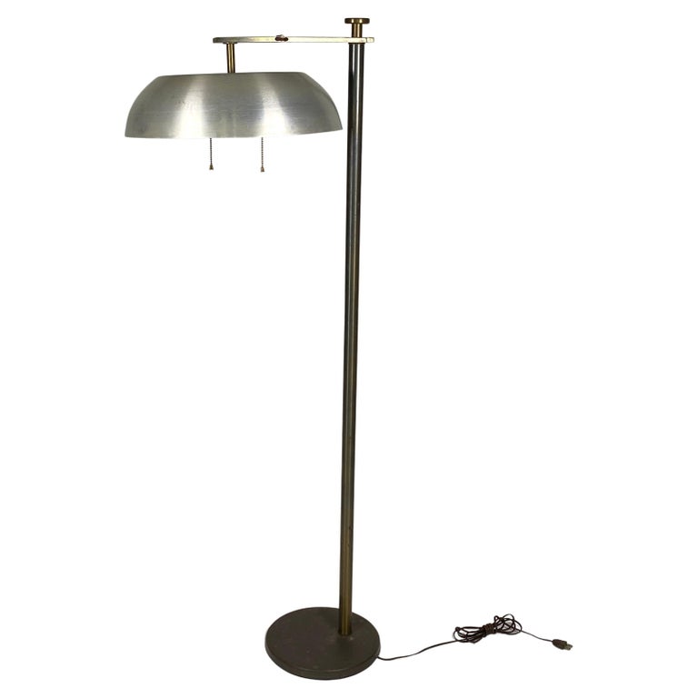 Early Modernist Design by Kurt Versen "Flip" Floor Lamp For Sale at 1stDibs