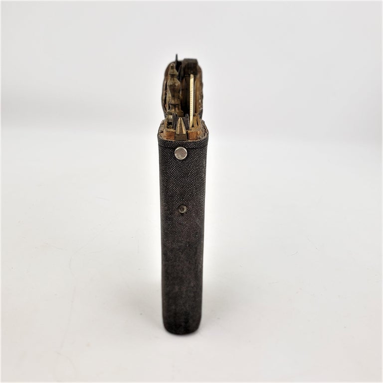 Early Nine Piece Antique Mechanical Drafting Instrument Set with Fitted ...