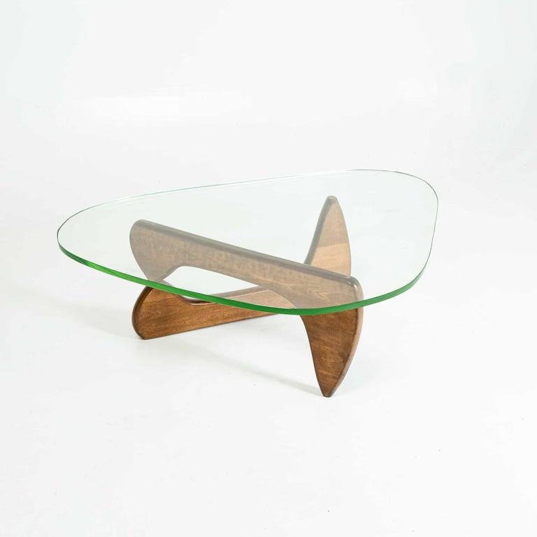 Early Noguchi Table by Isamu Noguchi for Herman Miller Green Glass For ...