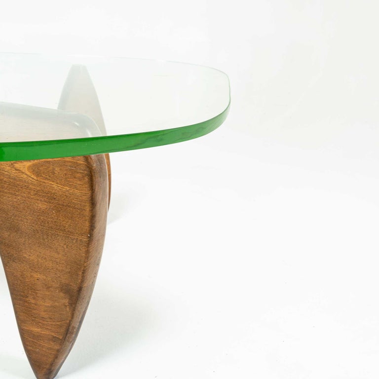Early Noguchi Table by Isamu Noguchi for Herman Miller Green Glass For ...