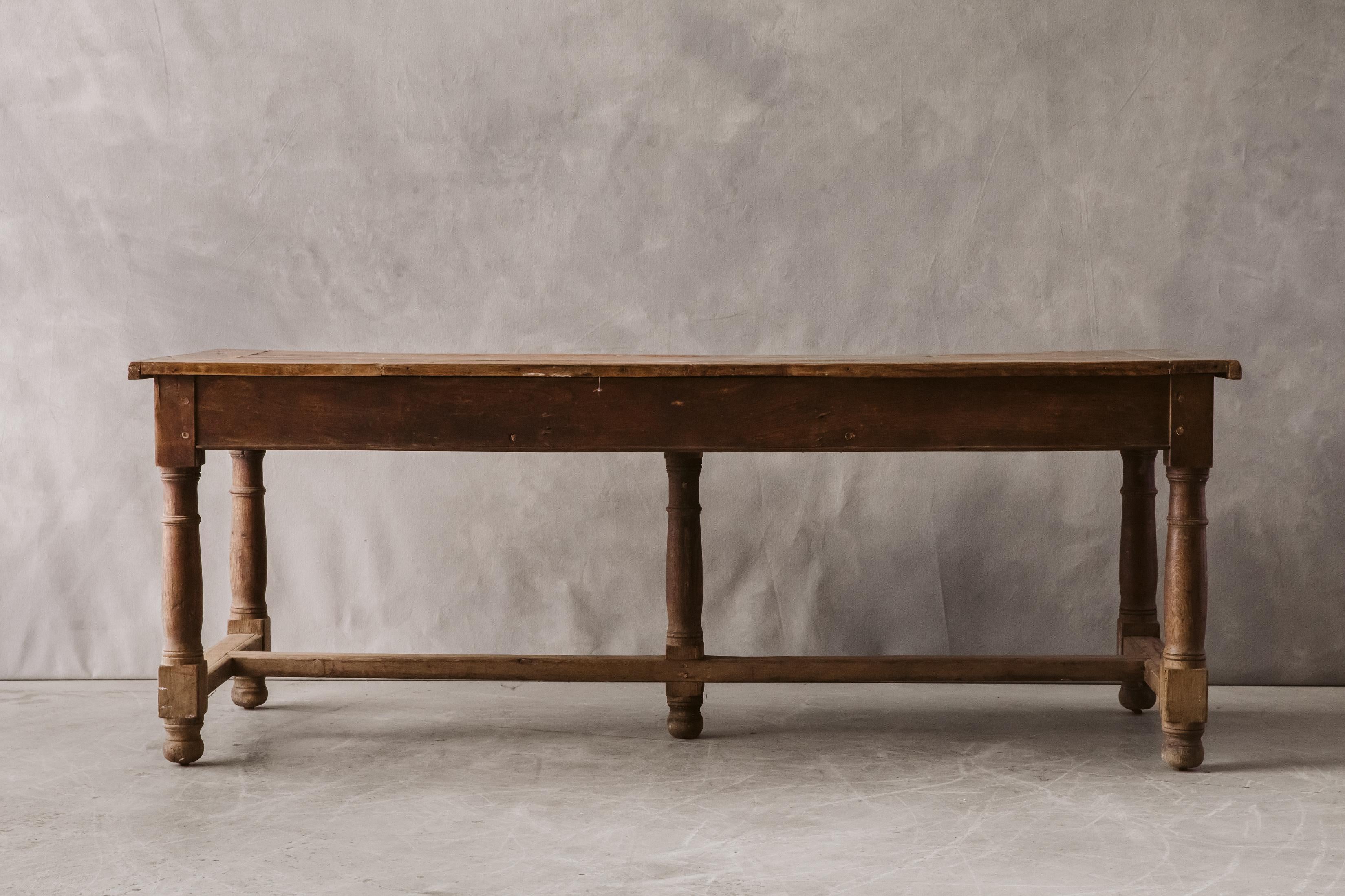 Early Oak Dining Table From France, Circa 1900 at 1stDibs
