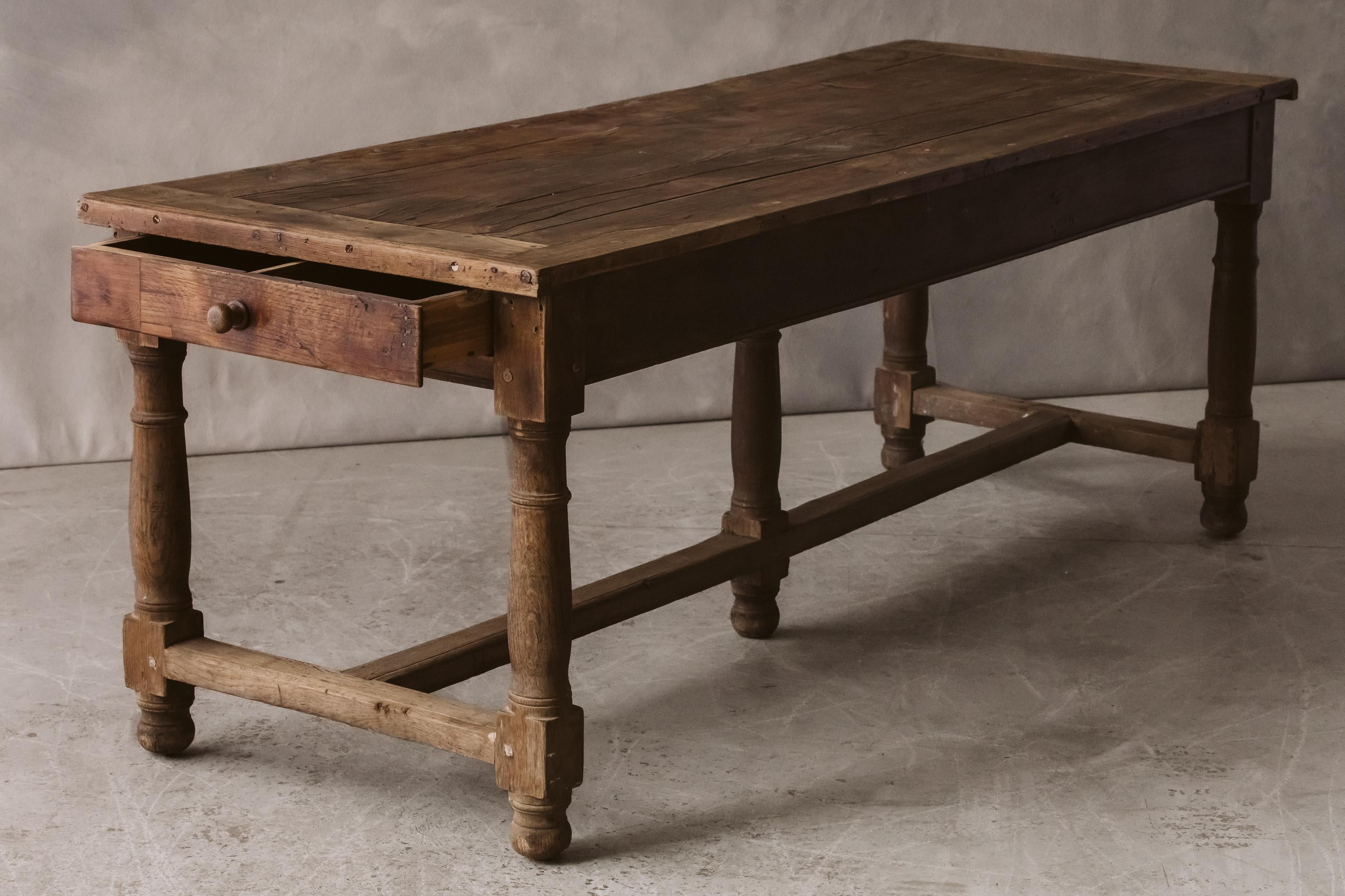 Early Oak Dining Table From France, Circa 1900 at 1stDibs