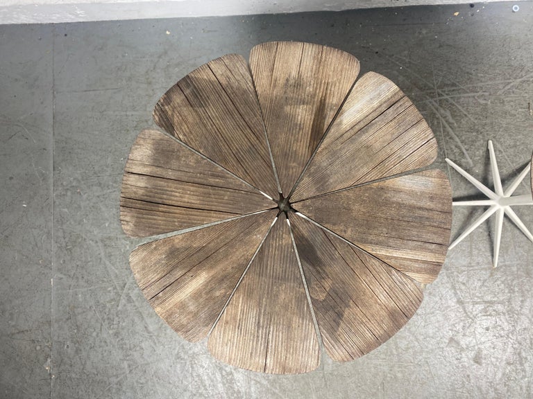 Early Pair Richard Schultz Redwood Petal Side Tables for Knoll For Sale ...