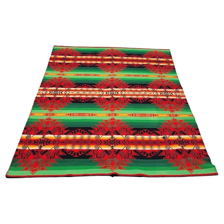 Early Pendleton Cayuse Indian Design Camp Blanket at 1stDibs