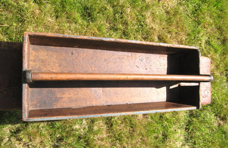 Early Primitive Robin Egg Blue Painted Tool Knife Box, 1860s For Sale ...