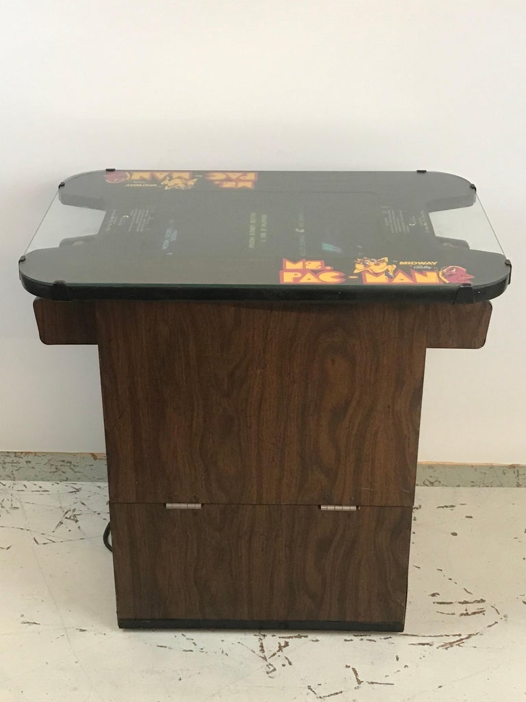 Early Production 1st Generation Ms. Pac-Man Cocktail Table with ...
