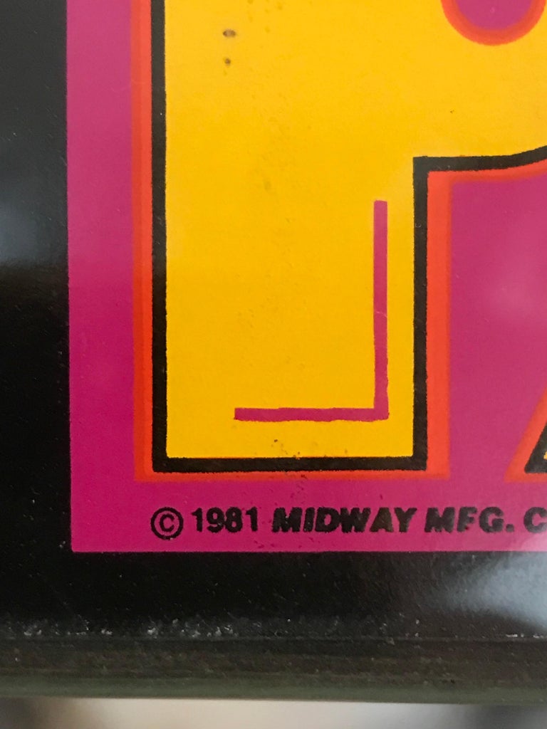 Early Production 1st Generation Ms. Pac-Man Cocktail Table with ...