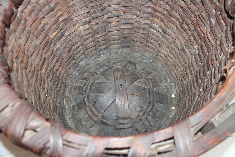 Early Rare 19th Century Apple Basket at 1stDibs