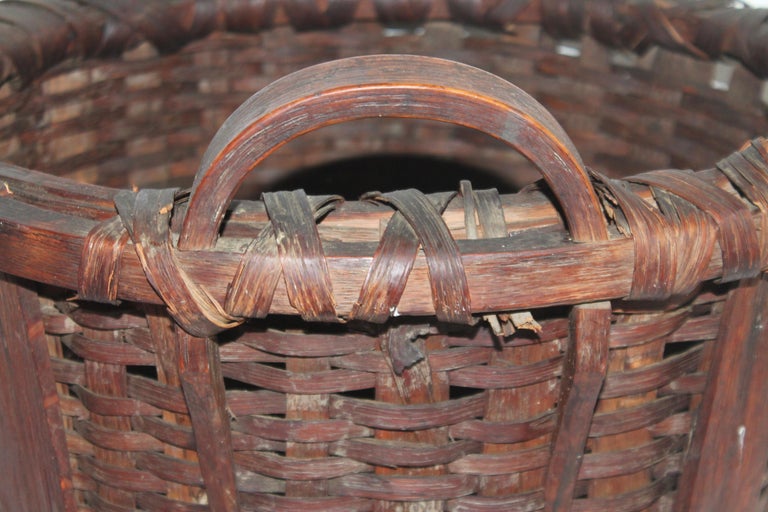 Early Rare 19th Century Apple Basket at 1stDibs