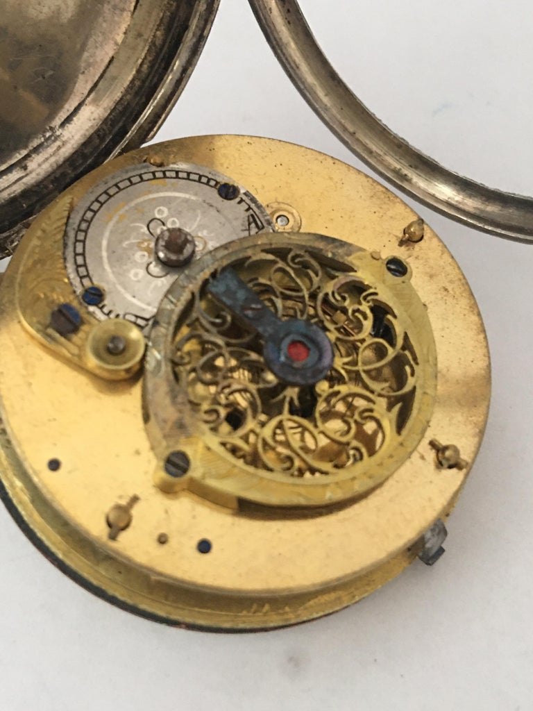 Early Rare Verge Fusee Silver Pocket Watch For Sale at 1stDibs | verge ...