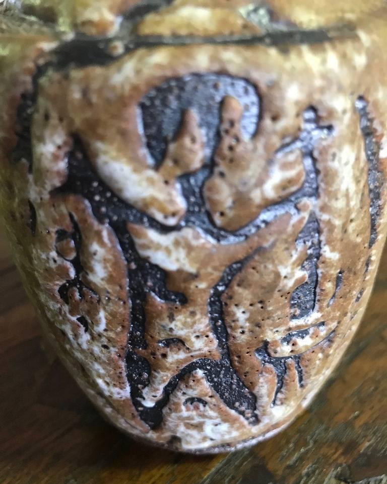 Rose Cabat Signed Mid-Century Modern Ceramic Pottery Vase Vessel, circa ...