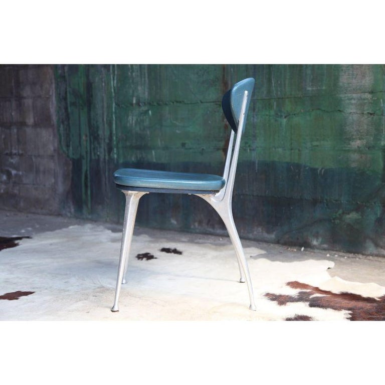 Early Shelby Williams Gazelle Chair in Blue Accent Side Mid-Century ...