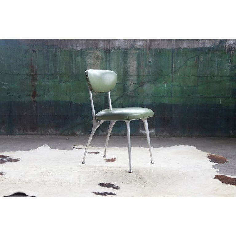 Early Shelby Williams Gazelle Chair in Green Accent Side Mid-Century ...