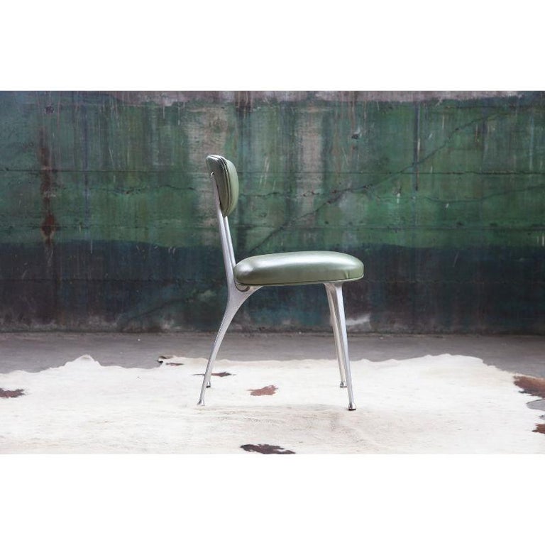 Early Shelby Williams Gazelle Chair in Green Accent Side Mid-Century ...