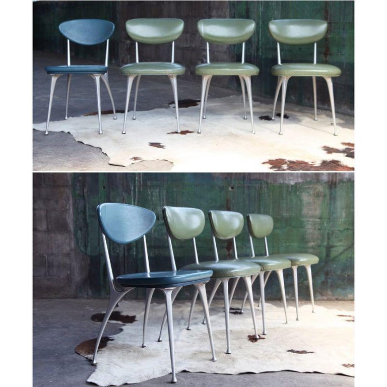 Early Shelby Williams Gazelle Chair in Green Accent Side Mid-Century ...