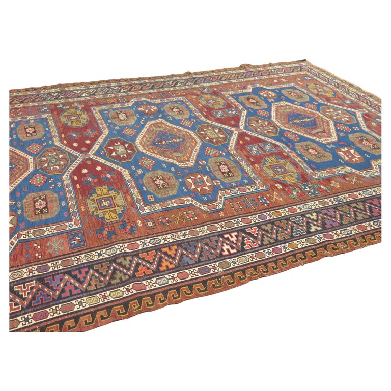 Early Shirvan Soumac Carpet, Azerbaijan, 1890 For Sale at 1stDibs