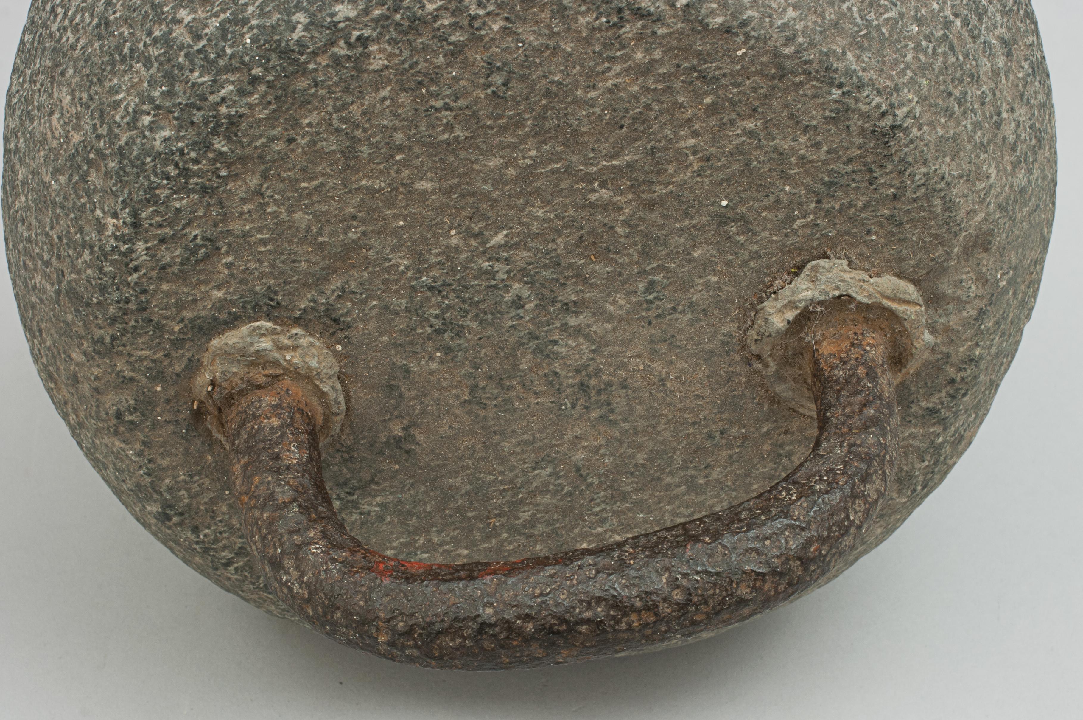 Early Single-Soled Curling Stone with Hoop Handle For Sale at 1stDibs