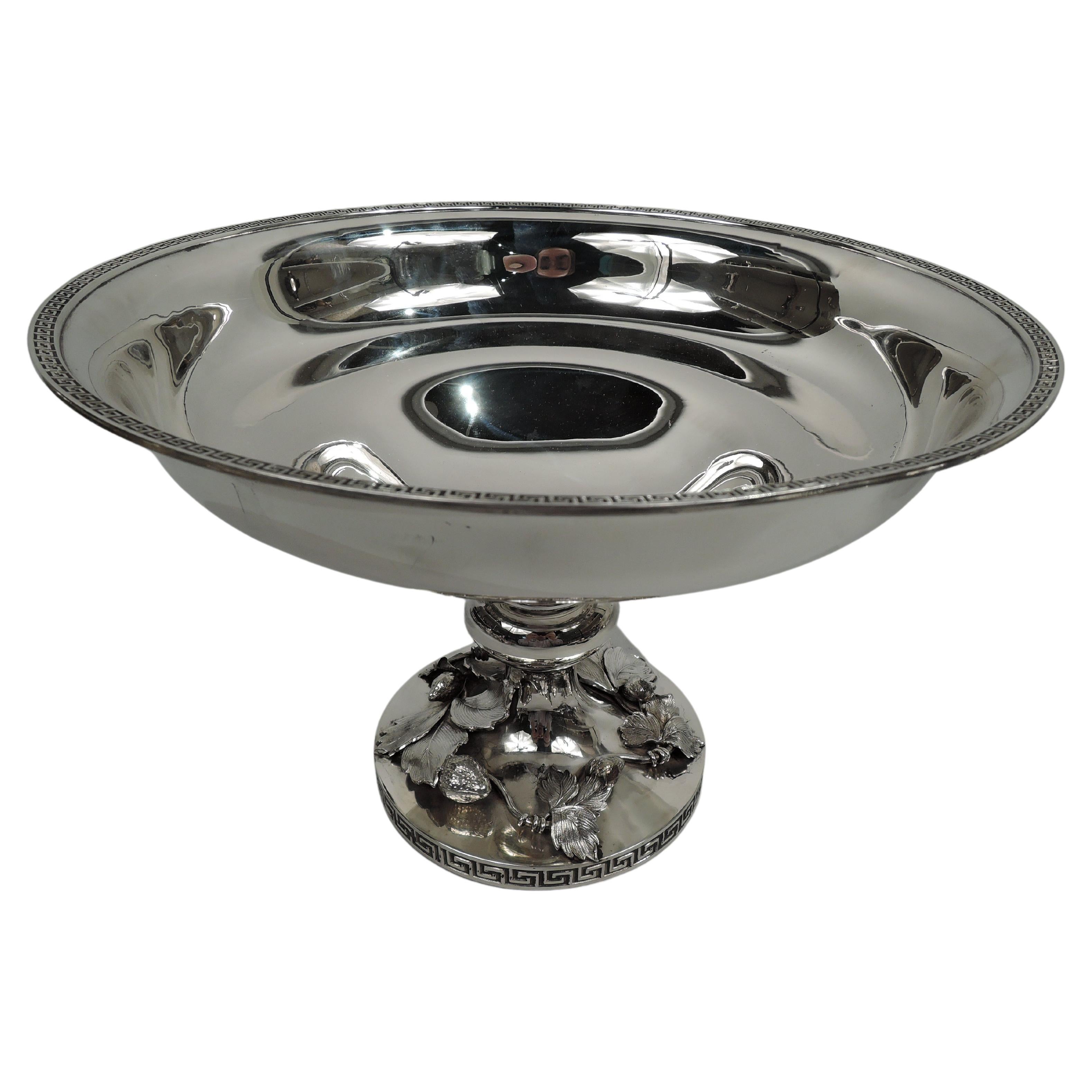 Lovely Art Nouveau Sterling Silver Strawberry Compote Dish on Pedestal ...