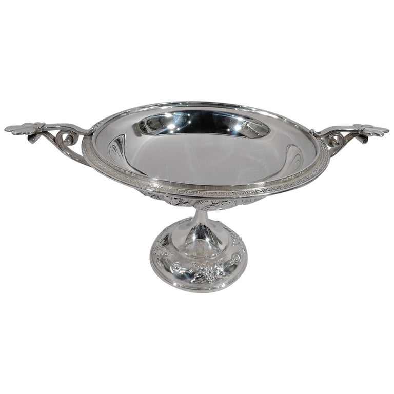 Early Tiffany Sterling Silver Greek Revival Classical Kylix Compote For ...