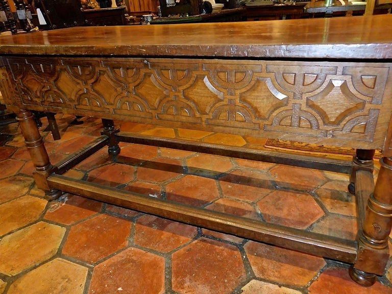 Early to Mid 17th Century Two-Drawer Spanish Library Table, Walnut and ...