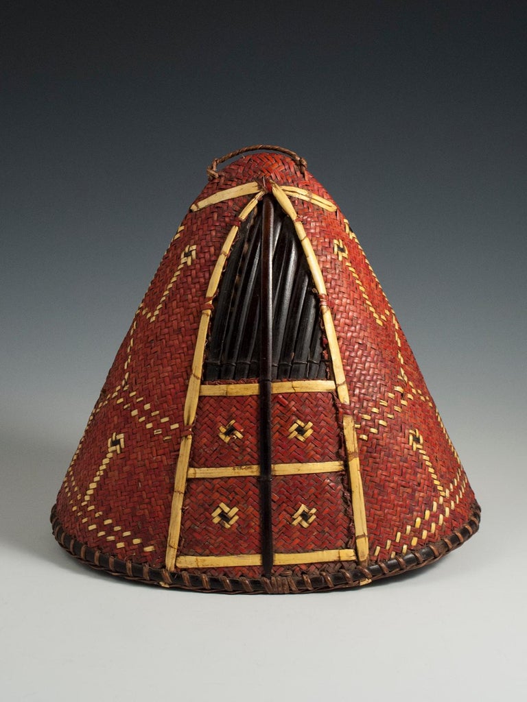 Early to Mid-20th Century Tribal Hat, Naga People, Northeastern India ...
