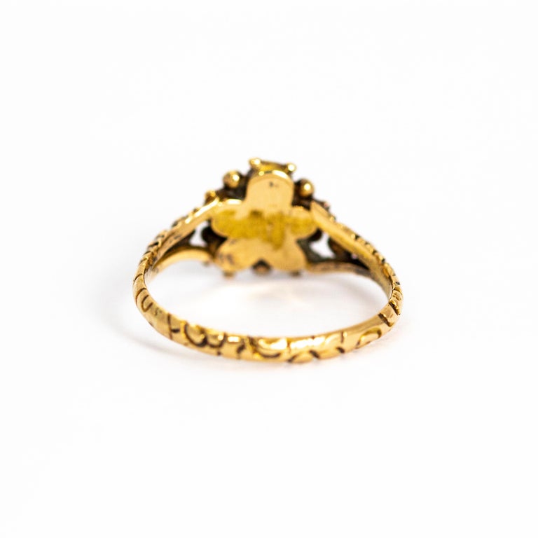 Early Victorian 15 Carat Gold Acrostic Regard Ring at 1stDibs
