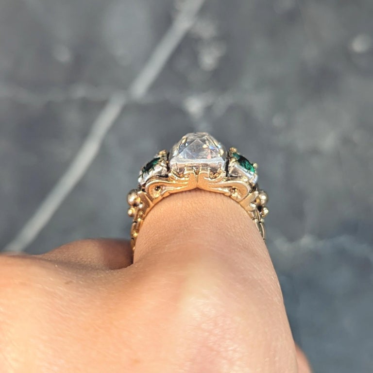 peruzzi cut diamond ring