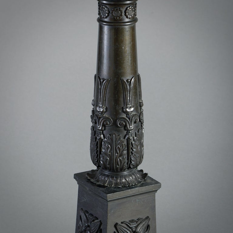 Early Victorian Bronze Table Lamp For Sale at 1stDibs